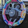 Smiley Face Steering Wheel Cover PATTERN PDF Seat Belt Covers, Daisies ...