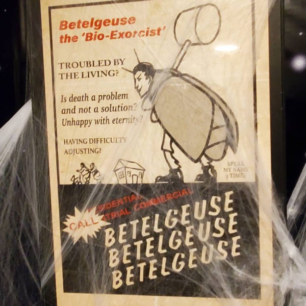 Beetlejuice Tim Burton - Betelgeuse Betelgeuse Betelgeuse Reproduction ...