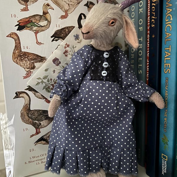 Plush Sheep Art Doll, Ram, Teddy Sheep, Plush Sheep, Stuffed Animals ...