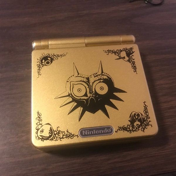 GBA SP Console Refurbished Gameboy Advance Zelda Gold Triforce Brighter ...