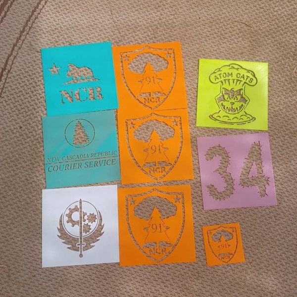 Fallout Corporations Stencil Bundle 2 - Etsy