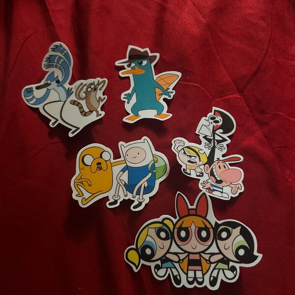 13 Cartoon Network Sticker Pack for Luggage/notebooks/skateboards/water ...