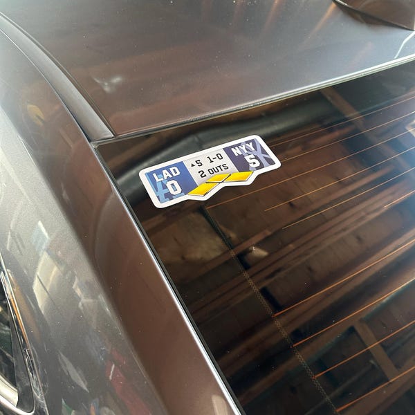 Baseball Fan Kiss-cut Sticker, Fun Baseball Sticker, Sports Fan ...