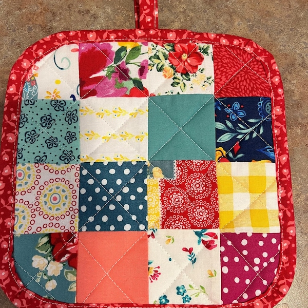 Simple Patchwork Potholders (PDF Only) - Etsy