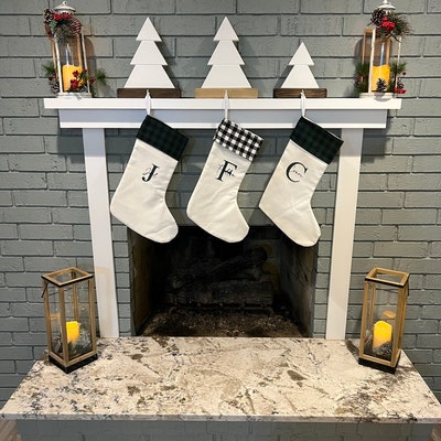 Stocking Holder Wooden Stocking Holder Home Decor Christmas Tree ...