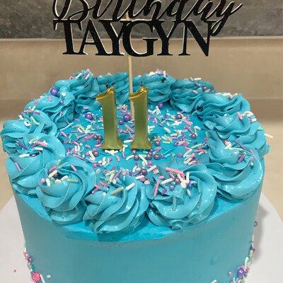Any Number Custom Birthday Cake Topper 11 Cake Topper - Etsy
