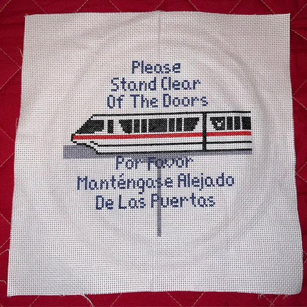 Monorail Cross Stitch - PDF Pattern - Etsy
