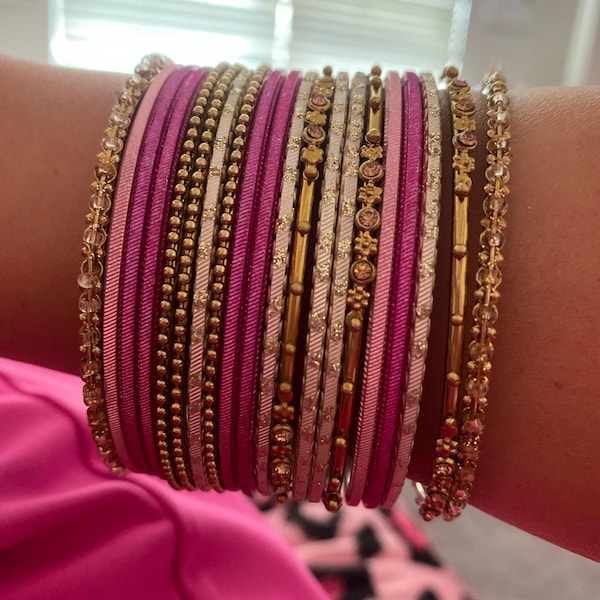 Mohini Bangle Set in Antique Gold - Etsy