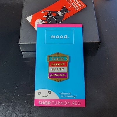 Mood Picker Sliding Enamel Pin - Etsy