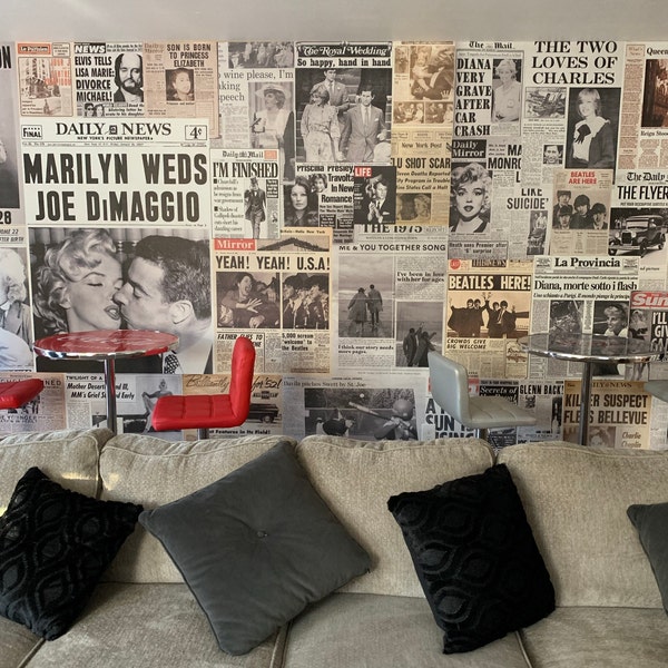 Vintage Journal News Wallpaper Newspaper & Collage Creative Self ...