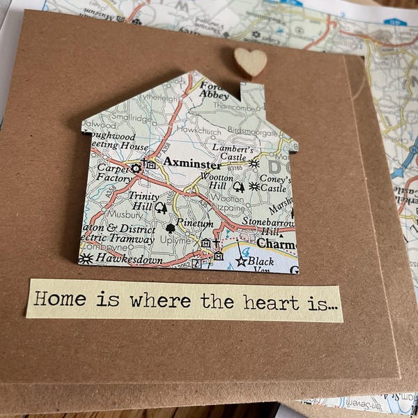 Handmade New Home Card - Etsy UK