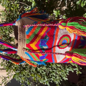Wayuu Bag Large Mochila Wayuu Pattern Handmade Bolso Wayuu Taschen Sac ...
