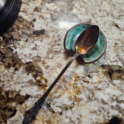 Ceramic Bee With Honeycomb Spoon Rest Handmade Kitchen Yellow Spoon ...