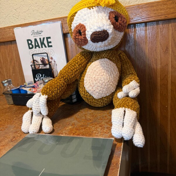 Sloth Crochet Pattern, Amigurumi Sloth, Crochet Sloth Plush Pattern ...