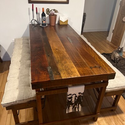 Old Reclaimed Rustic Wooden Console Table Farmhouse Console - Etsy