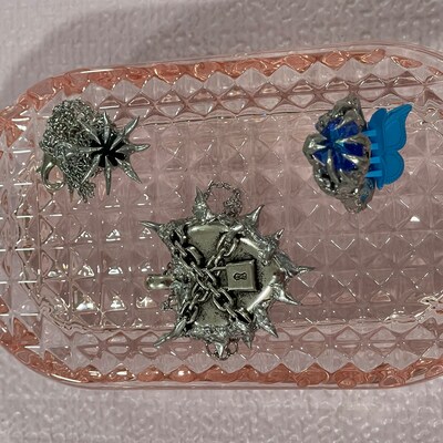 Spiky Metal Pendant ,punk Spiky Cross , Liquid Metal, Soldered Necklace ...