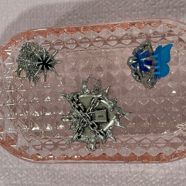 Spiky Cybersigilsm Thorn Sigil Necklace Statement Necklace Liquid Metal ...