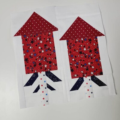 Firecrackers Fireworks 4th of July PDF Quilt Block Pattern - Etsy
