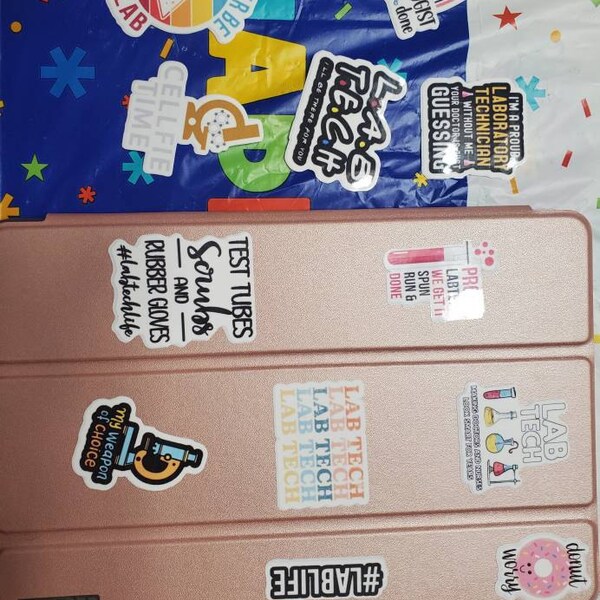 Lab Tech Gift | Lab Tech Stickers | Med Tech Stickers | Med Tech Gifts ...