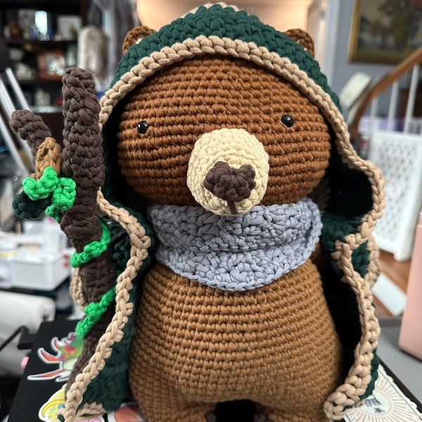 Druid Bear | PDF Crochet Amigurumi Pattern | Fantasy Plushie With ...