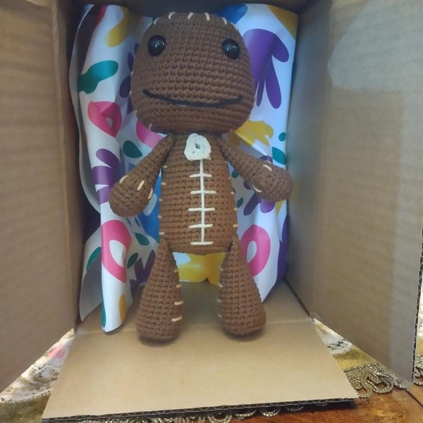 Crochet Oddsock Little Big Planet Figurine Sackboy Costume Little Big ...