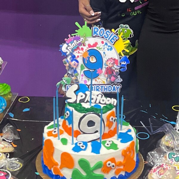 Splatoon Cake Topper - Etsy