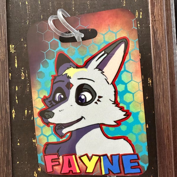 Consent Custom Fursuit Badge Tags | Custom Text Furry Badge Commission ...