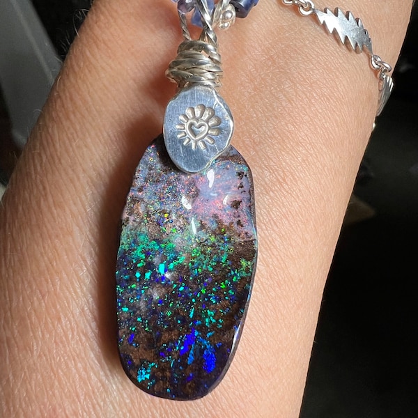 Natural "tiger Stripe" Multicoloured Boulder Opal - Etsy