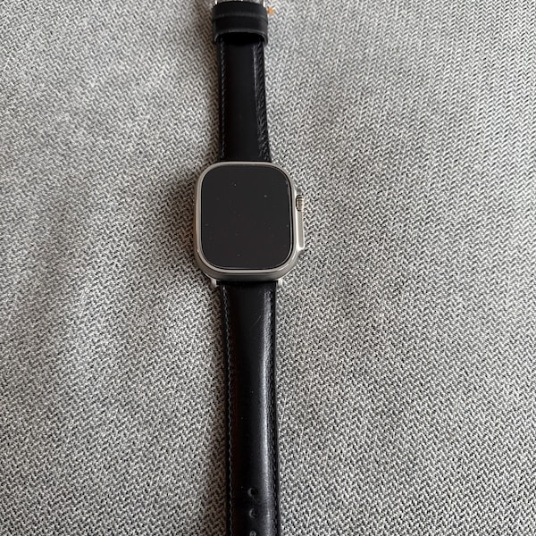 Red Genuine Leather Apple Watch Band 42mm, 38mm, 40mm, 44mm, 49mm for ...
