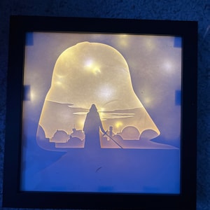 Star Wars Paper Cut Lightbox, Shadow Box, SVG, 3D Paper Cut Template ...