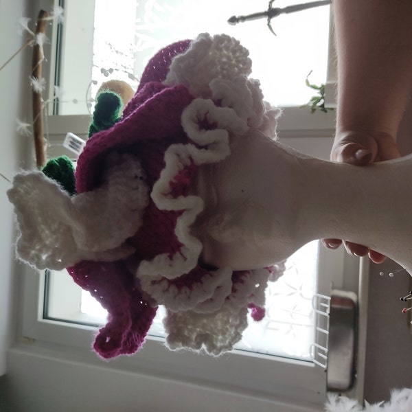 Twisted Daffodil Flower Crochet Hat Pattern. Digital Download Pdf - Etsy