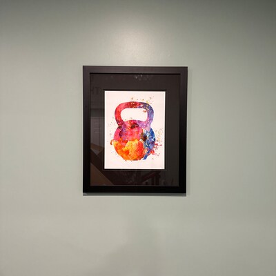 Fitness Kettlebell Painting - Etsy