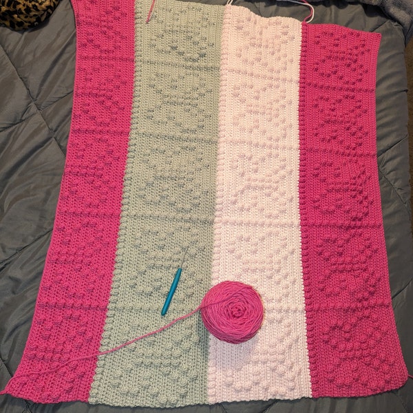 Butterfly Bobble Baby Blanket Pattern - Etsy
