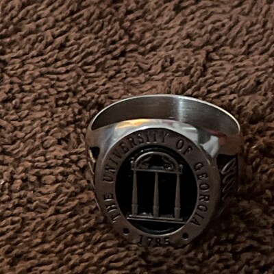 Coat of Arms Signet Ring Custom Silver Ring University Ring - Etsy