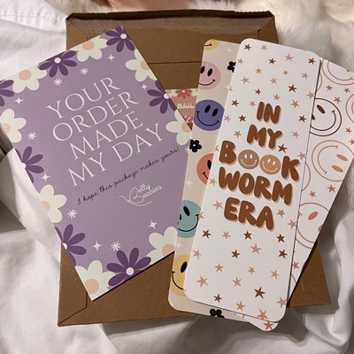 Retro Happy Collection Handmade Bookmarks, Available as Set or ...