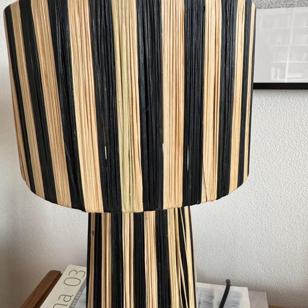 Raffia Table Lamp, Natural Lamp, Raffia Pendant Light,raffia Lighting ...