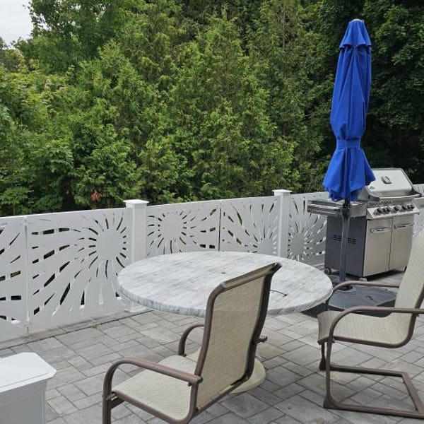 Metal Fence Topper for Privacy, Fence Toppers Metal Decorative Panels ...