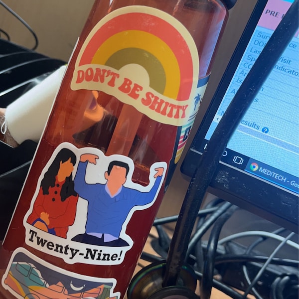 New Girl Schmidt 29 TWENTY NINE Sticker Waterproof Waterbottle Laptop ...