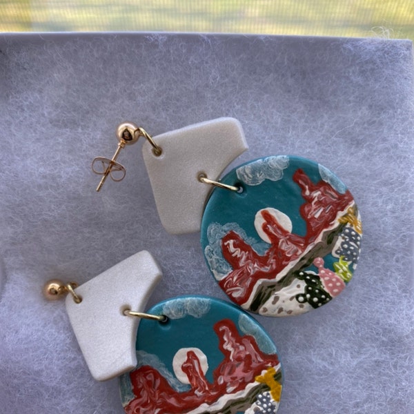 The Joras Clay Earrings - Etsy