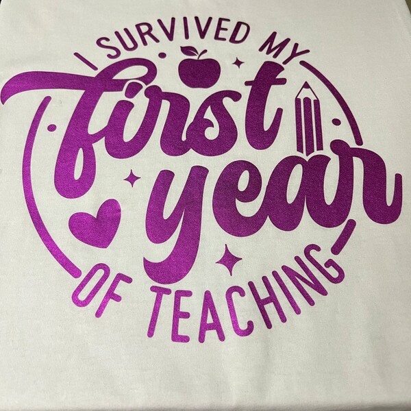 I Survived My First Year of Teaching Svg| Teacher Summer Png Gift for ...
