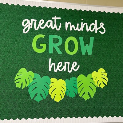 Great Minds Grow Here Bulletin Board Teacher Premade Cutout Set ...
