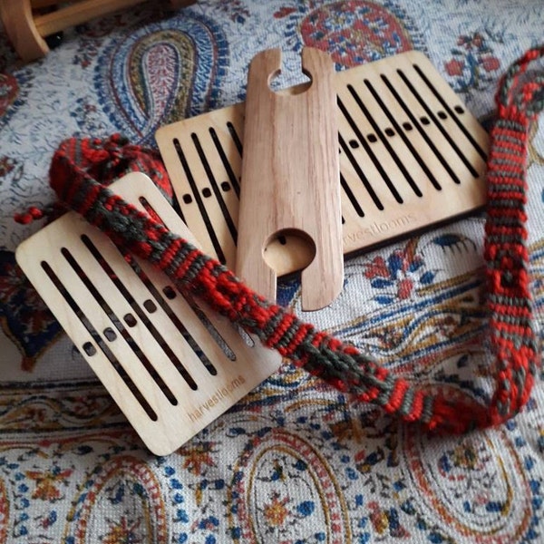 Mini Pocket Rigid Heddle Loom- Band Weaving, Back Strap Weaving, Tape ...