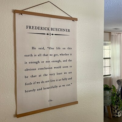 Custom Book Quote, Book Page Quote, Wall Art, Favourite Author ...