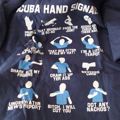 Scuba Hand Signals Shirt, Scuba Diving Shirt, Scuba Diver T Shirt ...