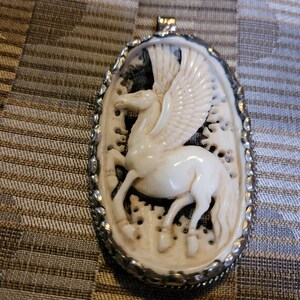 Bone Carved Rabbit Pendant, Handcrafted, Nepalese, Tibetan Repousse ...