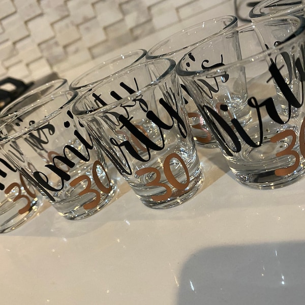 21st Birthday Shot Glass | Finally 21 | Twenty One | Custom Shot Glass ...