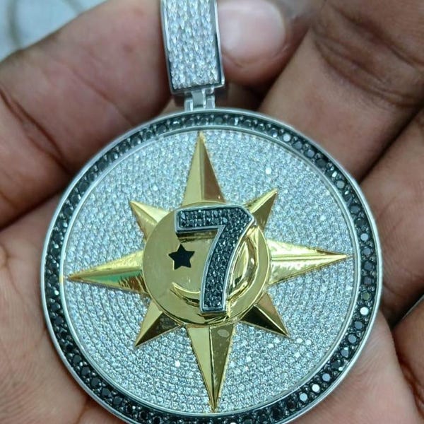 Huge Guy Stewie Griffin Iced Out Simulated Diamond Pendant 14k Two-tone ...