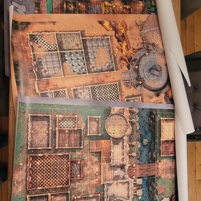 Custom Heroquest Board Game Mat, RPG Playmat, Dungeon and Dragons ...