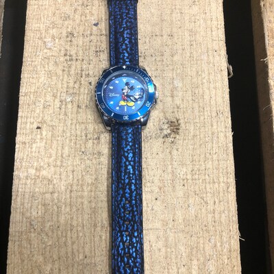 Shark Skin Watch Strap, Shark Skin Watch Strap, Blue Watch Strap, Blue ...