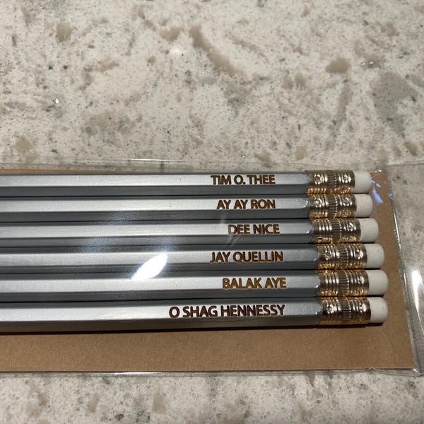 Key & Peele Substitute Teacher Pencils: Mispronounced Names, Set of 6 ...